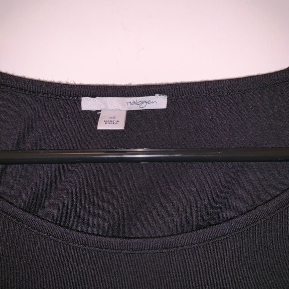 Halogen | Tops | Halogen Faux Leather Yoke Tee | Poshmark